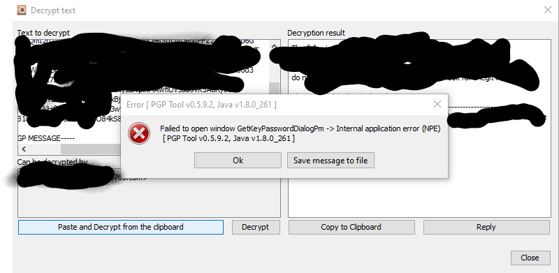 Fix: Subsequent text decryption with cached password must not crash · Issue #244 · pgptool ...