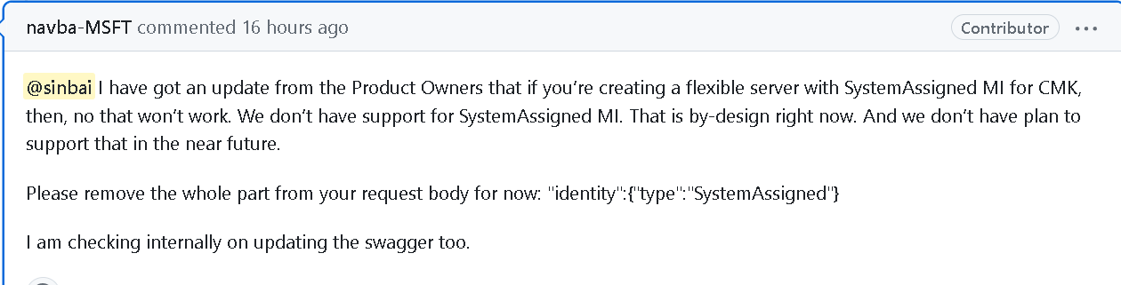 azurerm_postgresql_flexible_server: correct identity expansion as described in the document ...