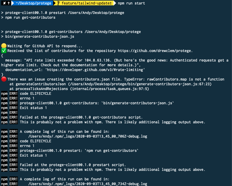 generate-contributors-json.js hits a rate limit if you restart the server often. · Issue #153 ...