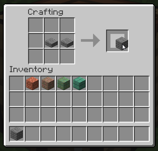 Slab to block crafting doesn't show the output · Issue #387 · EnigmaticaModpacks/Enigmatica9 ...