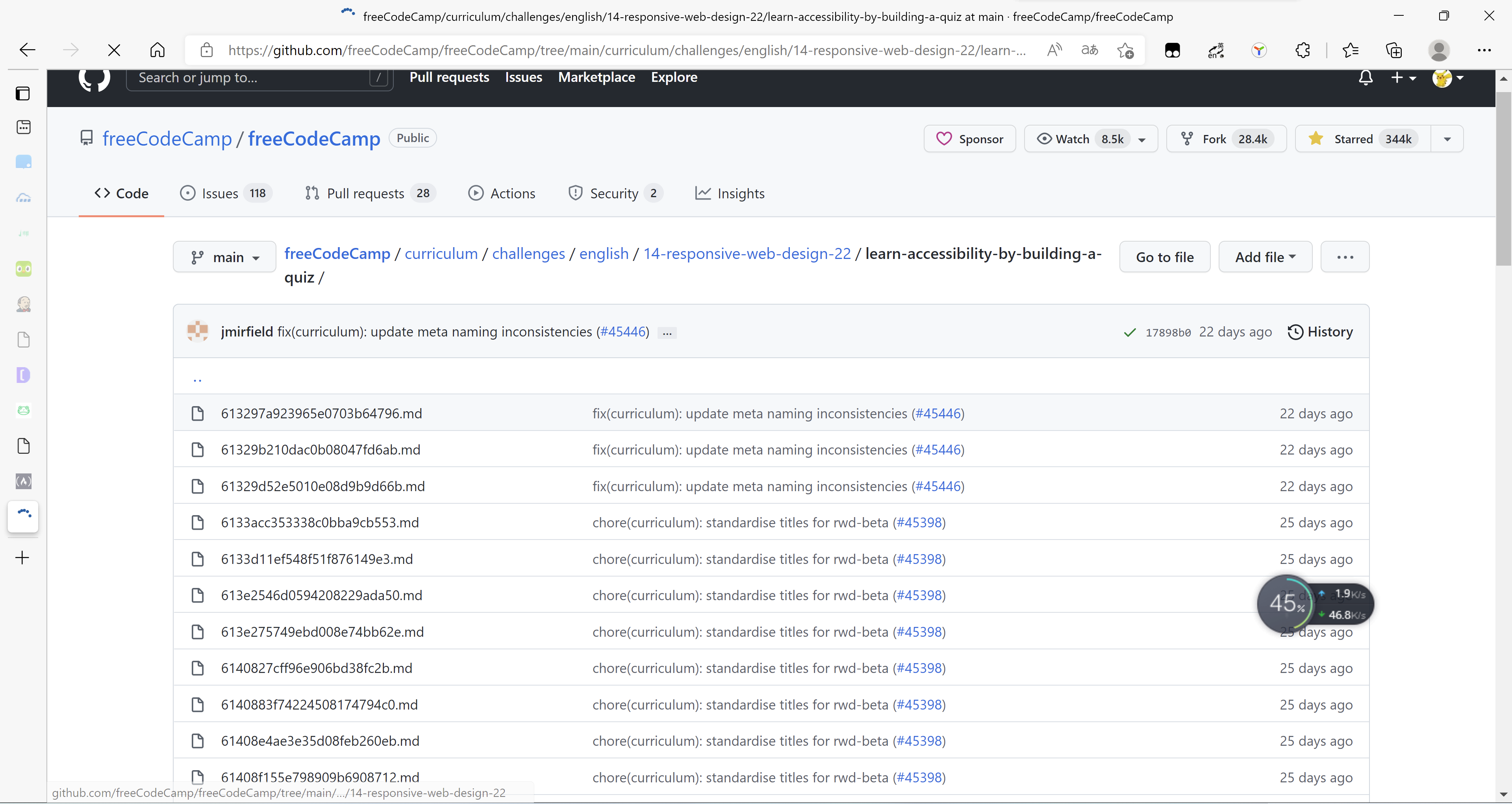 in here should exist element · Issue #45629 · freeCodeCamp/freeCodeCamp · GitHub