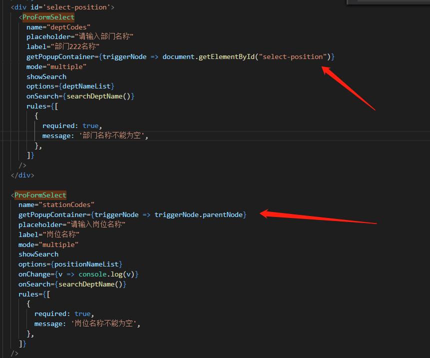 ProFormSelect的getPopupContainer不起作用 · Issue #1421 · ant-design/pro-components · GitHub