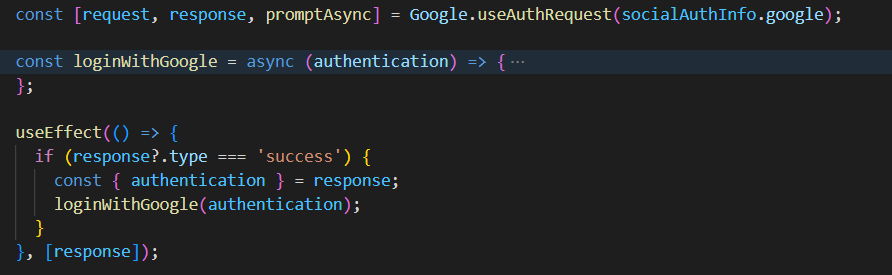 PromptAsync returns dismiss result on Android standalone app [expo-auth ...