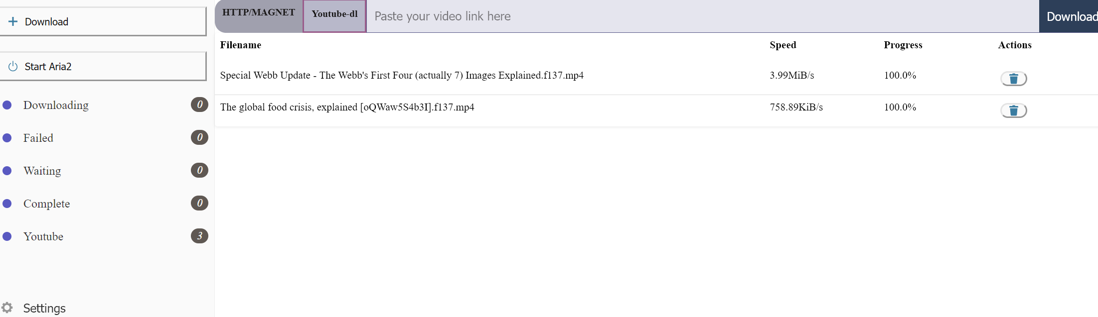 an extension for Aria2 and Youtube-dl · Issue #2049 · filebrowser/filebrowser · GitHub