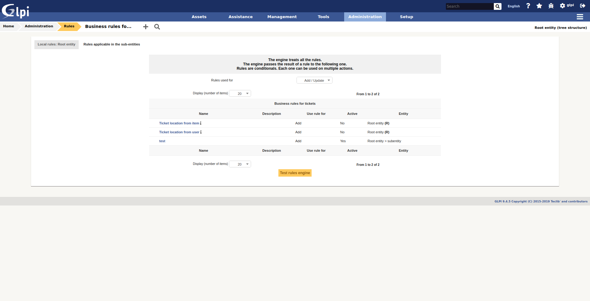 Wrong Total Number Of Rules Applied In Sub Entities · Issue 6949 · Glpi Projectglpi · Github