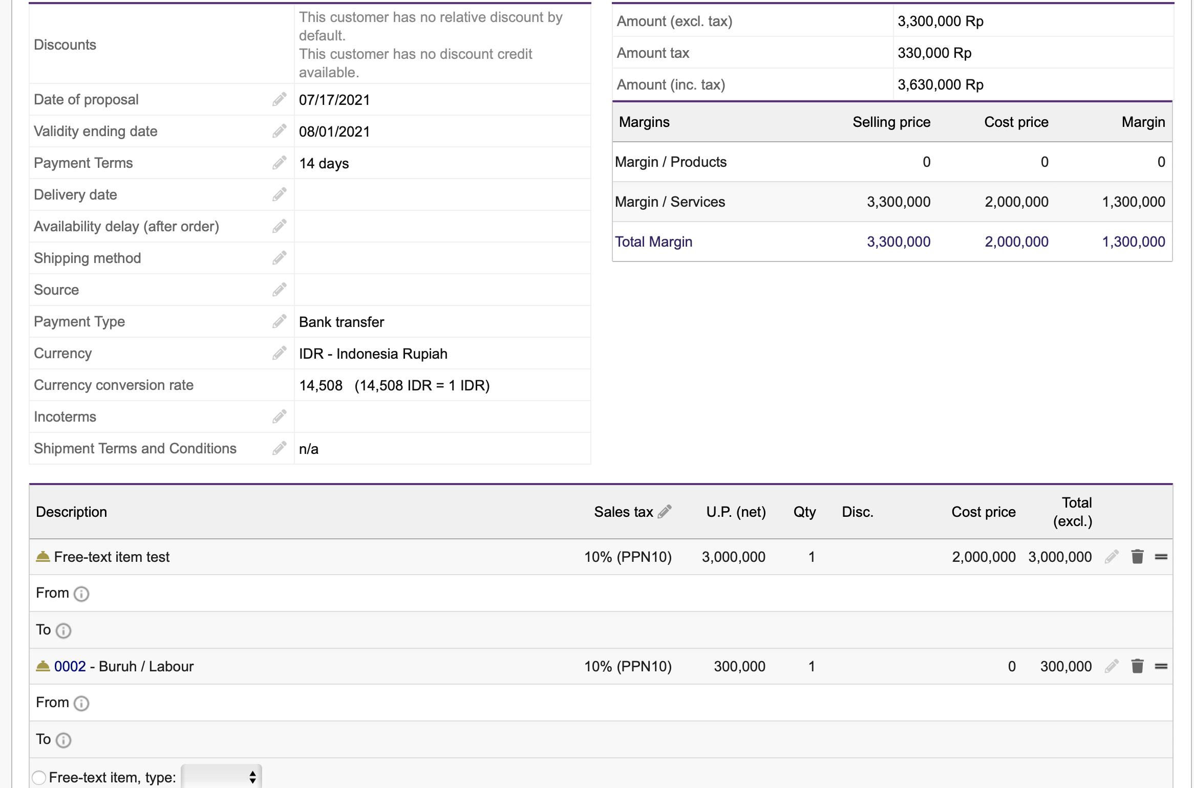 Wrong base currency conversion rate in Proposal and Order · Issue ...
