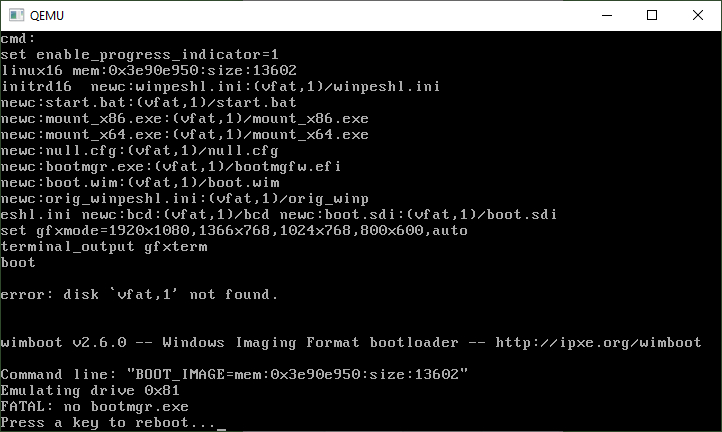 error wimboot · Issue #250 · a1ive/grub2-filemanager · GitHub