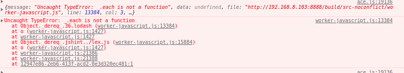 JSHint v2.13.1 · Issue #4555 · ajaxorg/ace · GitHub