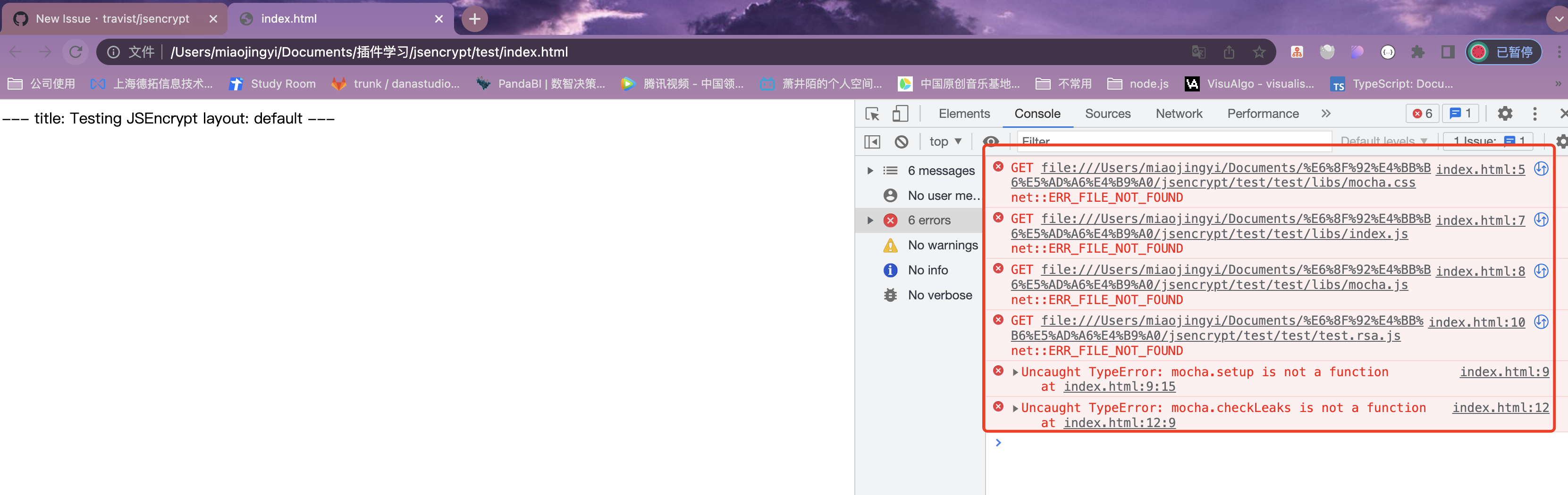 how to run test · Issue #251 · travist/jsencrypt · GitHub