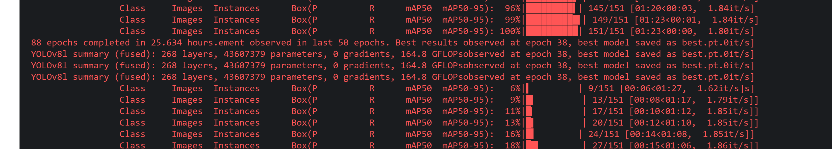 YOLOv8 stopped my training after 58 epochs without running in an EarlyStopping exception ...