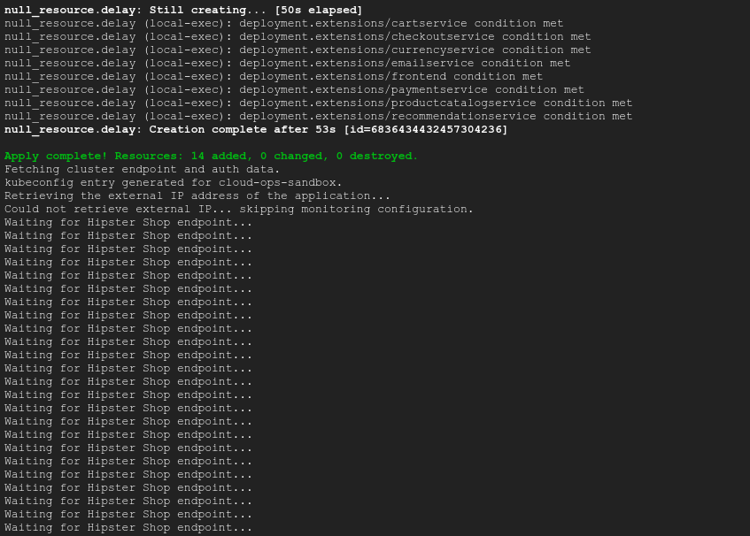 External endpoints not provisioning · Issue #369 · GoogleCloudPlatform/cloud-ops-sandbox · GitHub