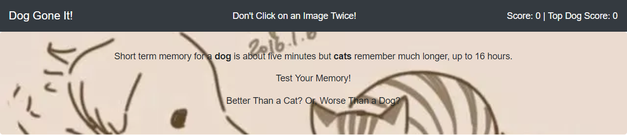 GitHub - SueJStevens/clicky-game: Memory Game to Demo React Components, State, and Response to ...
