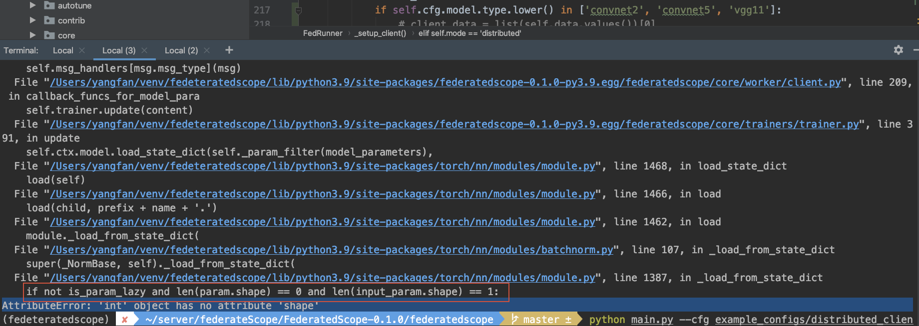 AttributeError in distributed mode -- (Avoid type conversion outside worker) · Issue #198 ...