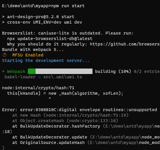 馃悰 Bug Nodeinternalcryptohash71 路 Issue 10662 路 Ant Designant Design Pro 路 Github