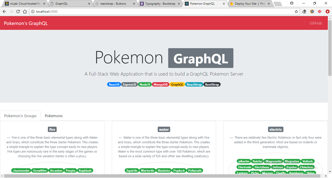 GitHub - shivamdwivedi1511/Pokemon-GraphQL: A full stack MERN application that uses GraphQL to ...