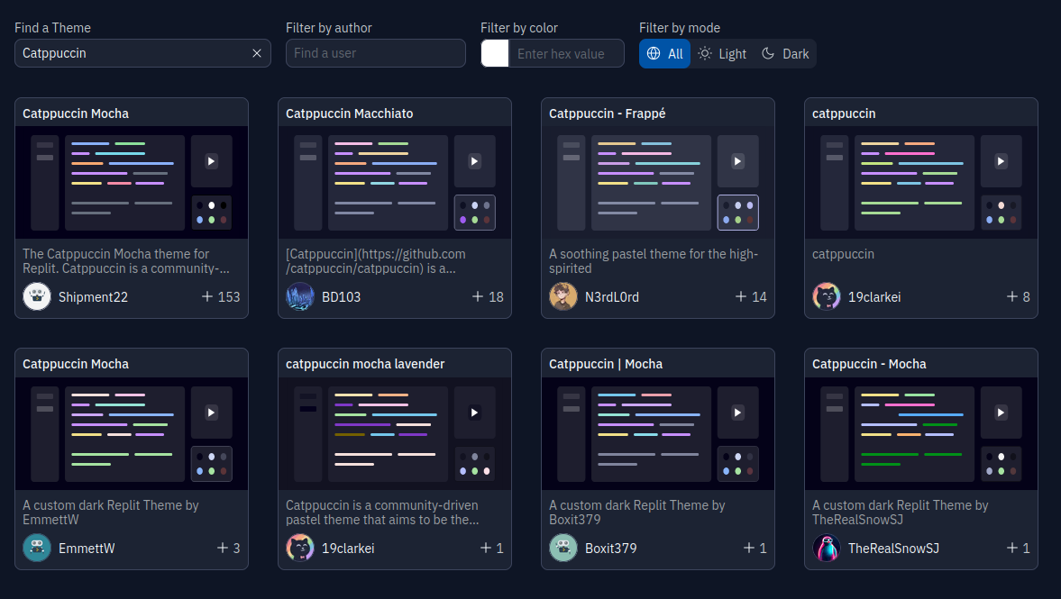 Replit · Issue #1903 · catppuccin/catppuccin · GitHub