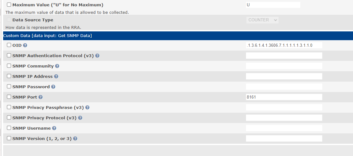 When creating a Data Source Template with a specific snmp port, the port is not always applied ...