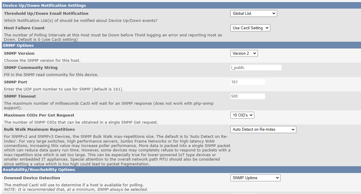 When creating a Data Source Template with a specific snmp port, the port is not always applied ...