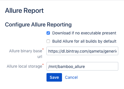 Allure Report Storage · Issue #115 · allure-framework/allure-bamboo · GitHub