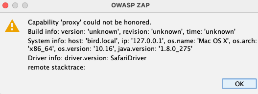 ZAP cannot launch browser on macOS · Issue #6543 · zaproxy/zaproxy · GitHub