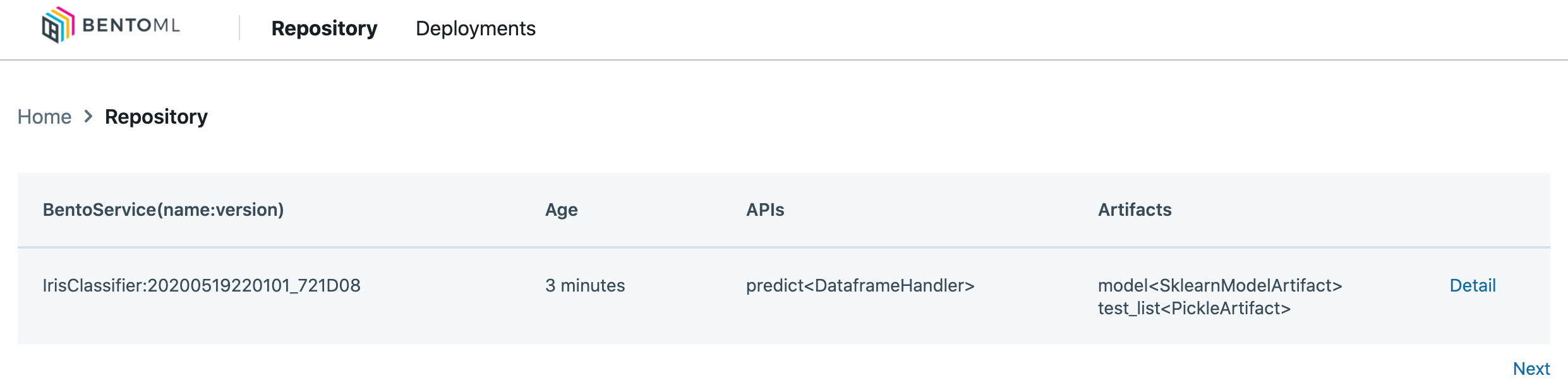 The CLI 'bentoml delete' deletes the saved bundle, but shows an error ...