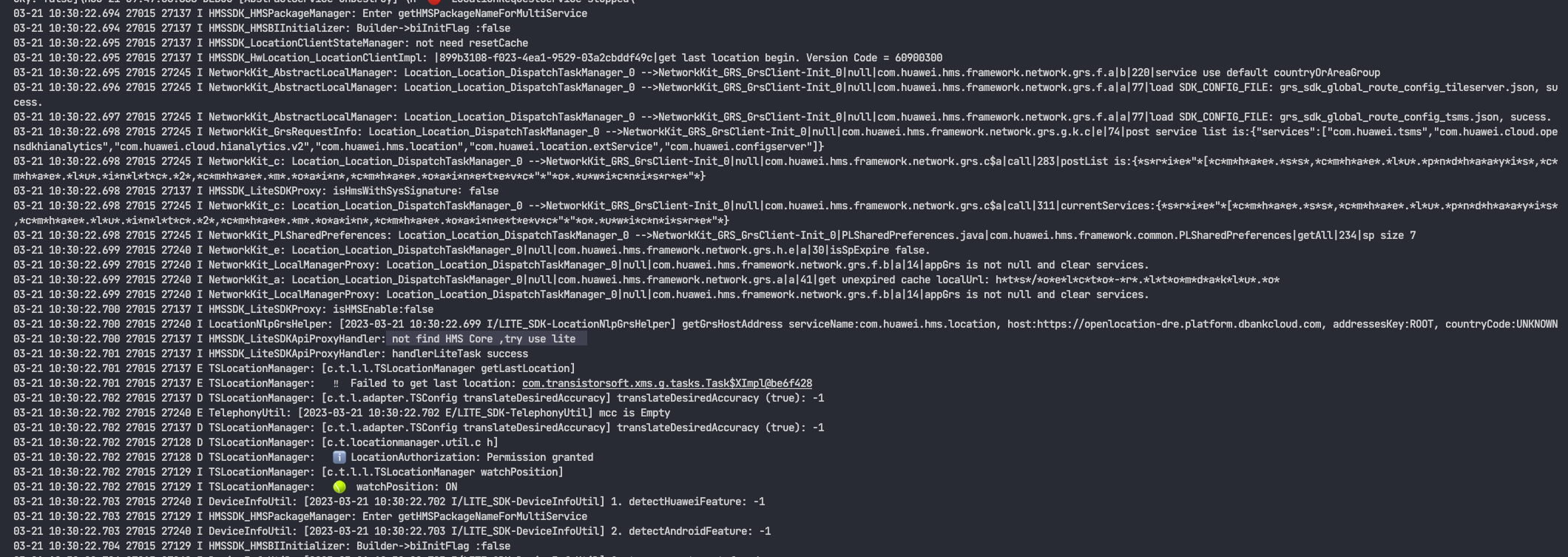 Issue with using HMS branch on a GMS + HMS mobile device · Issue #1658 · transistorsoft/react ...