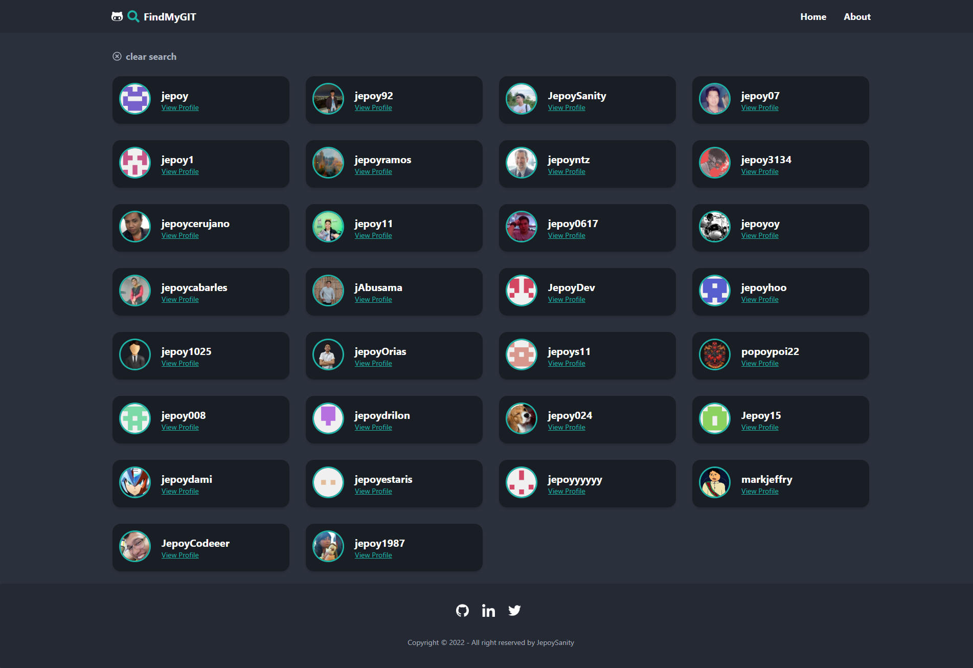 GitHub - JepoySanity/ReactJS-find-my-git: React app that uses github ...