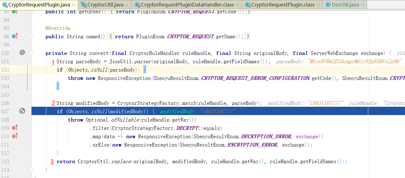 [BUG] cryptorRequest plugin replaces originalBody with field data when it is DECRYPT way · Issue ...