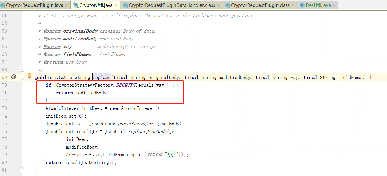 [BUG] cryptorRequest plugin replaces originalBody with field data when ...