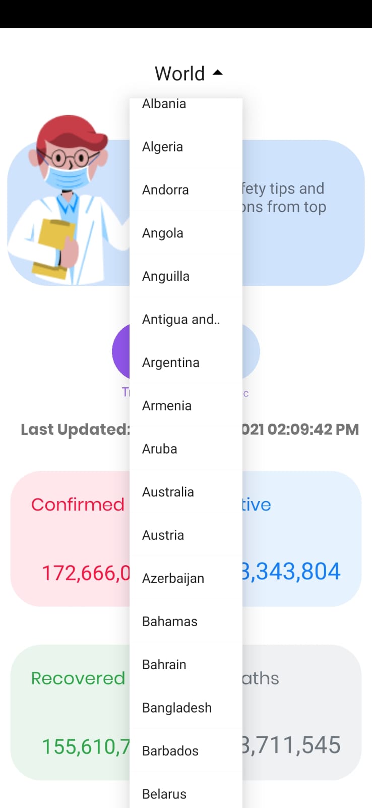 GitHub - ArthurSilvaN/COVID-19-Tracking-App: Application to tracker covid data