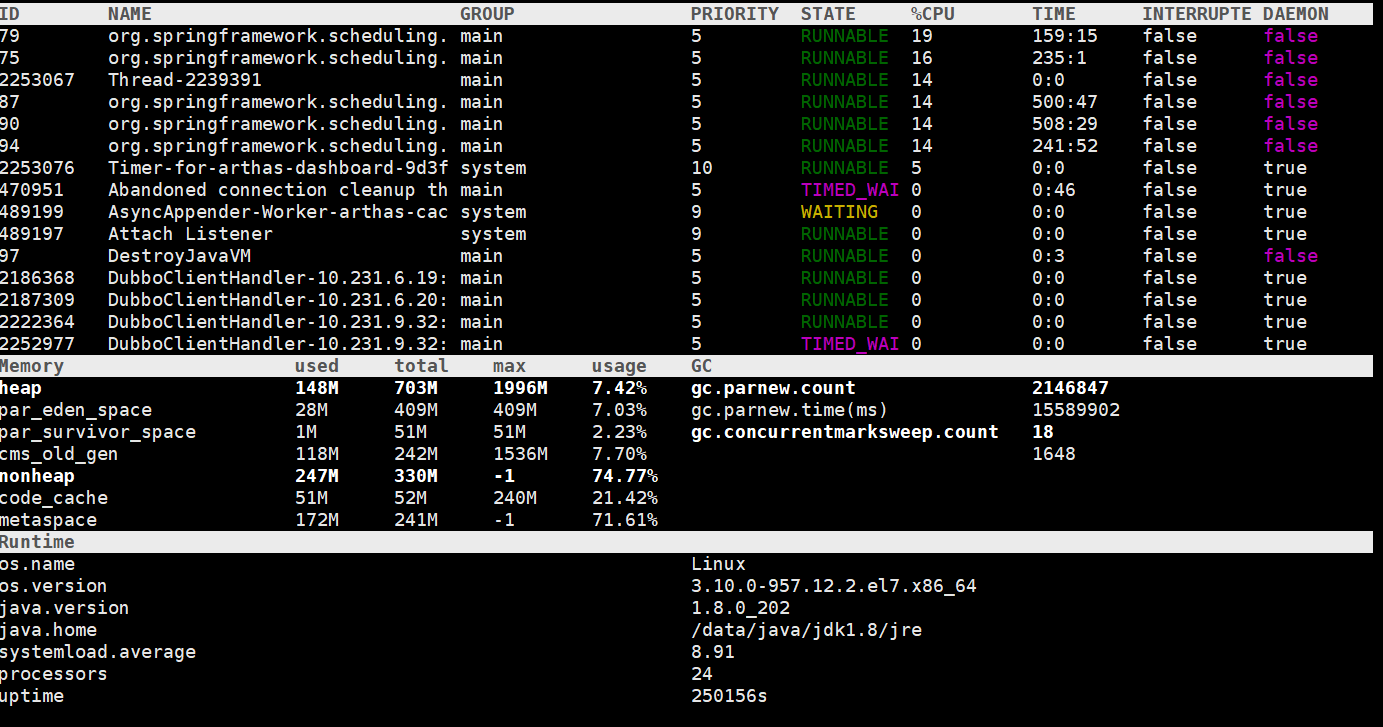 CPU 1000%+ · Issue #1062 · alibaba/arthas · GitHub