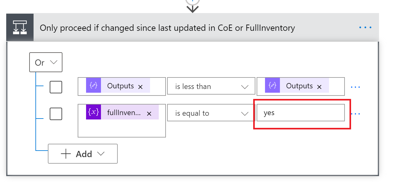 [CoE Starter Kit Bug]: Flow Action Details Sync flow incorrectly evaluating FullInventory value ...