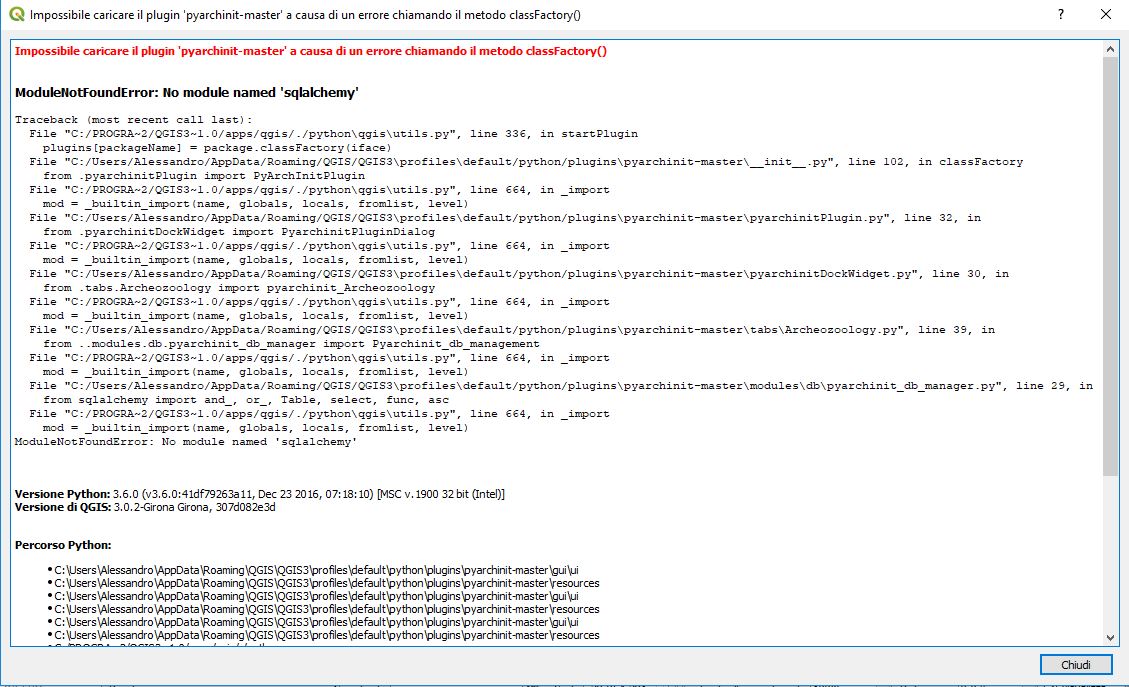 Pyarchinit 3 - manca modulo pyper- Windows 10 · Issue #22 · pyarchinit/pyarchinit · GitHub