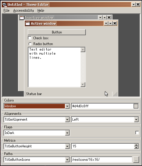 Theme Editor : Does not update Active window/Inactive window form after ...