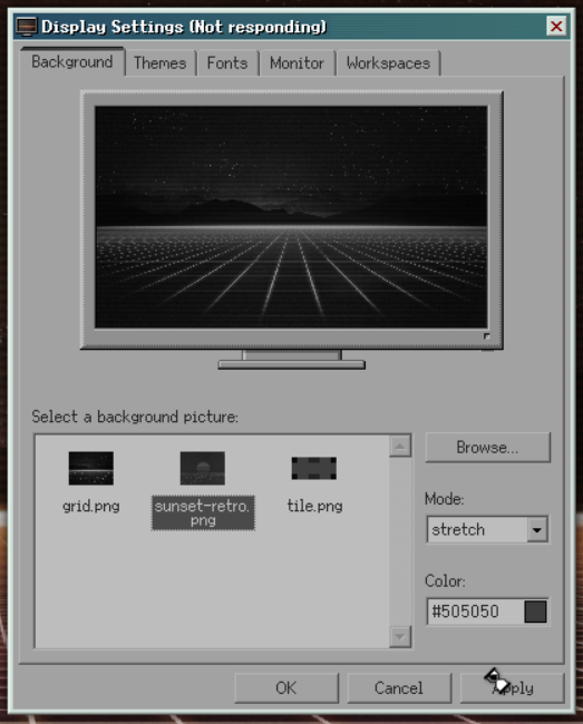 DisplaySettings: Not responding · Issue #13552 · SerenityOS/serenity · GitHub