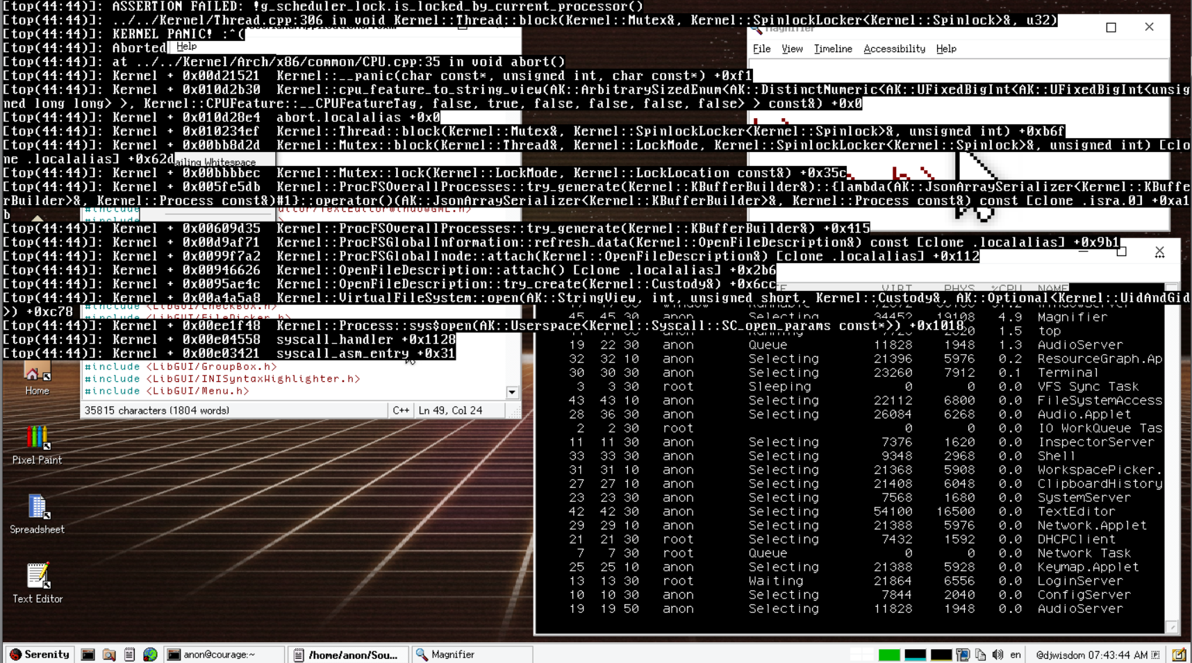 Kernel Panic: `!g_scheduler_lock.is_locked_by_current_processor()` · Issue #13617 · SerenityOS ...