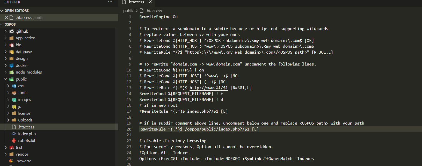 Rewrite .htacces doesn't work · Issue #3133 · opensourcepos/opensourcepos · GitHub