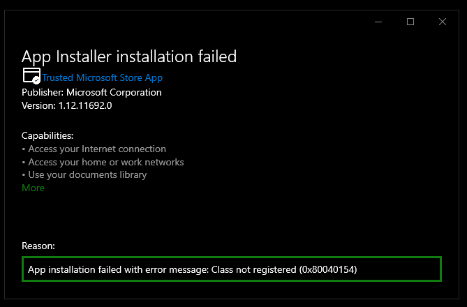 I Get A Error · Issue 1266 · Microsoftwinget Cli · Github