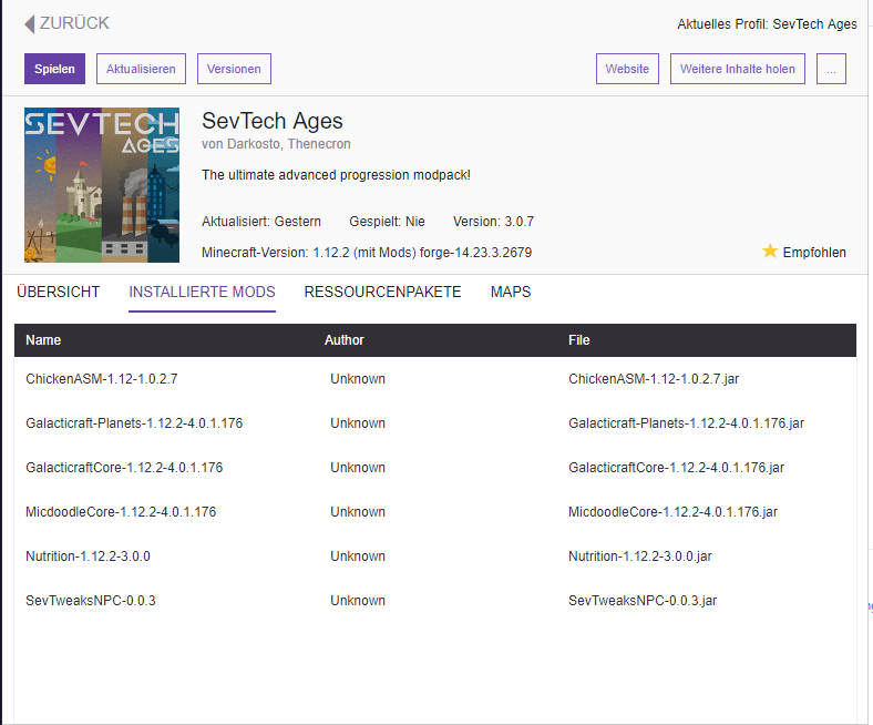 Not all mods are included in download · Issue #2336 · DarkPacks/SevTech-Ages · GitHub