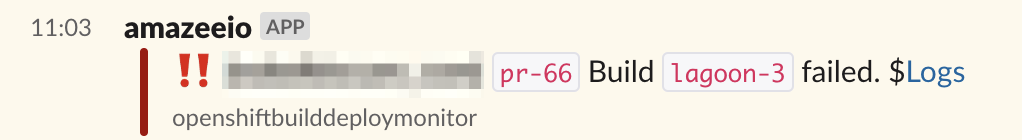 Text in failed deployments has a $ too much · Issue #1072 · uselagoon/lagoon · GitHub