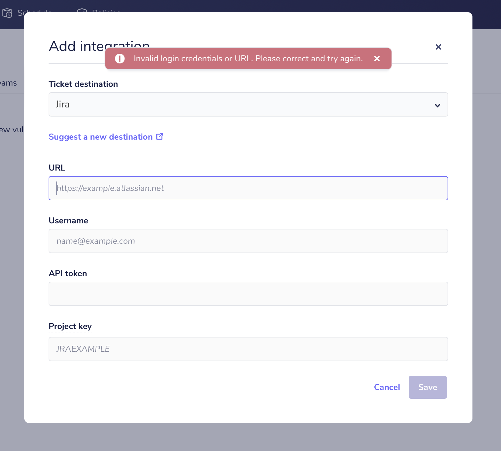 Don't clear fields on add integration modal · Issue #7843 · fleetdm/fleet · GitHub