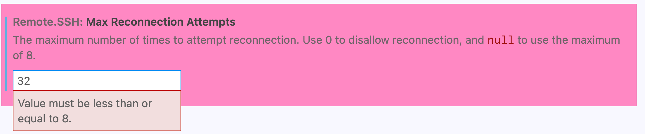 Why Is The Ssh Max Reconnection Attempts Option Limited To A Max Value Of 8 · Issue 7552