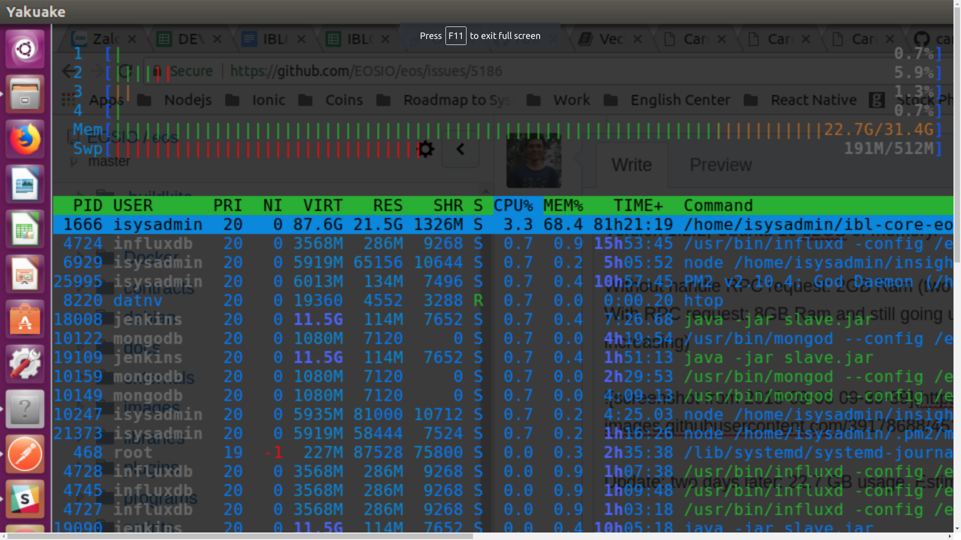 Out of memory: Kill process (nodeos) · Issue #5186 · EOSIO/eos · GitHub