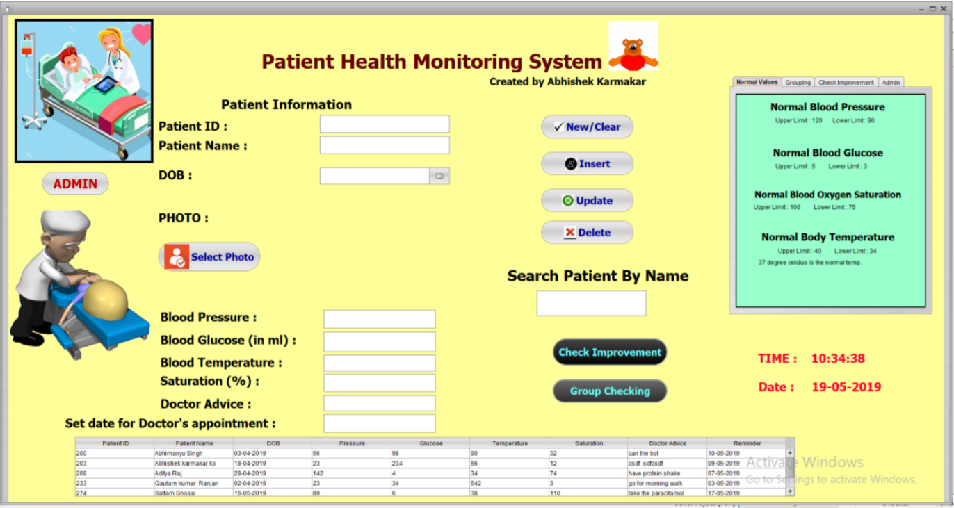 GitHub - AbhishekKarmakar5/Patient-Health-Monitering-System: Develop a ...