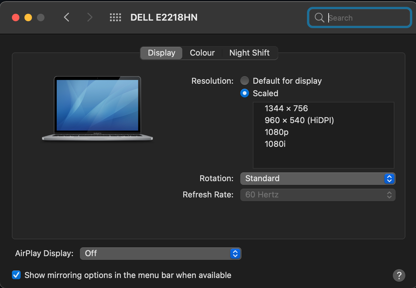 RDM shows bolt emoji but System Preferences doesn't show HiDPi · Issue #1 · bbhardin/A-Guide-to ...