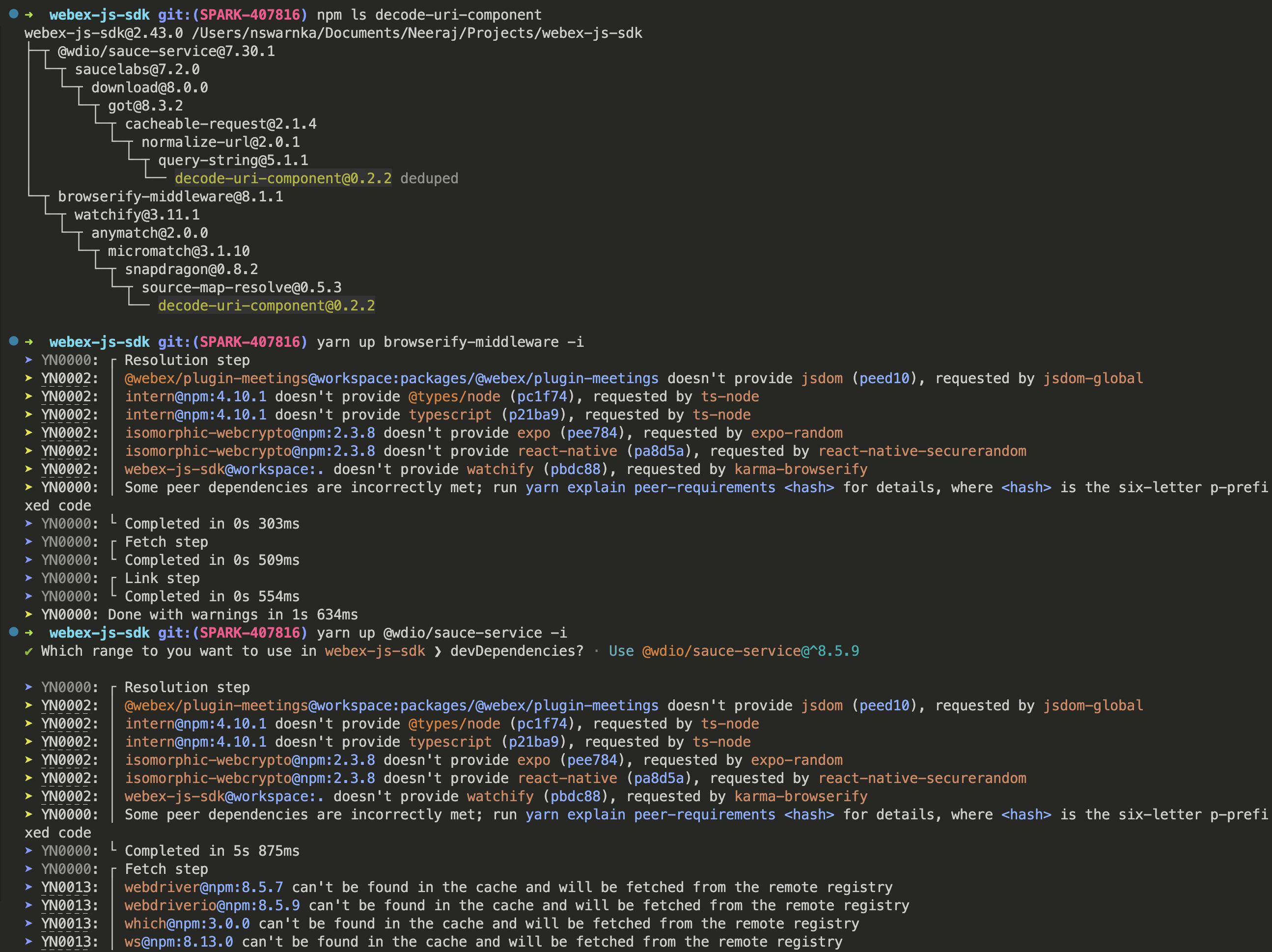 [🐛 Bug]: ERROR @wdio/utils:initialiseServices: Error: Couldn't initialise "@wdio/sauce-service ...