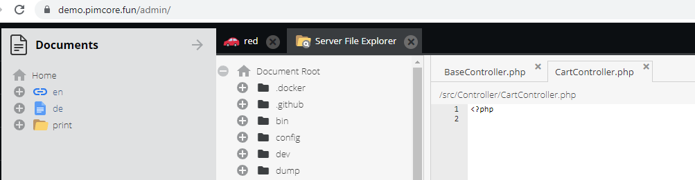 [Bug]: Server file explorer does not display sources correctly · Issue #10628 · pimcore/pimcore ...