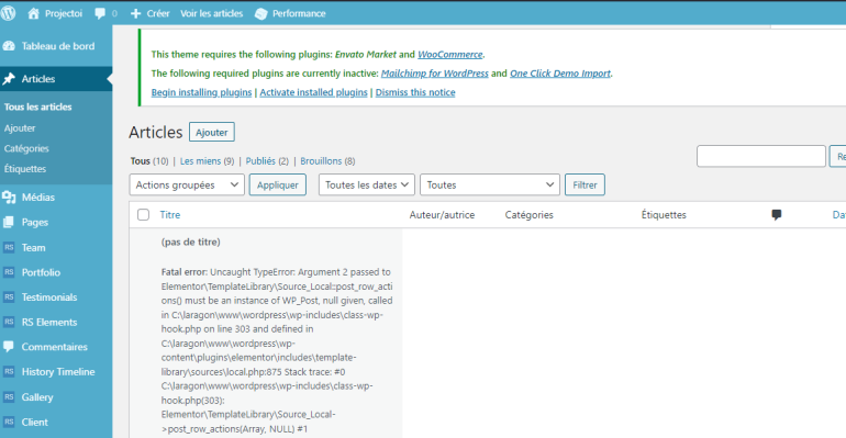 Fatal error bug on wordpress / elementor articles · Issue #17366 · elementor/elementor · GitHub