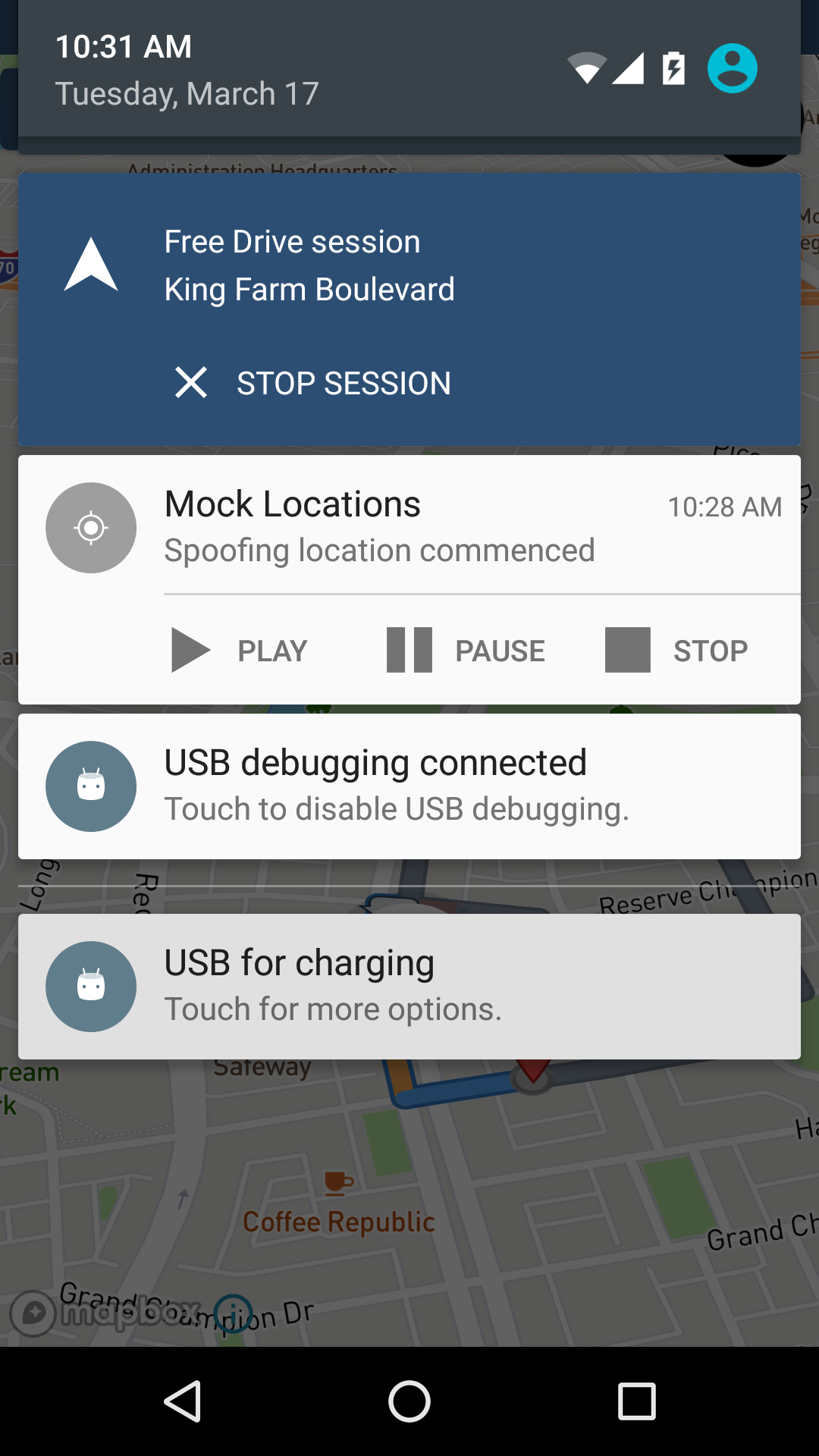 Navigation Notification Shows Free Drive Mode When There Is An Ongoing Navigation · Issue 2604 