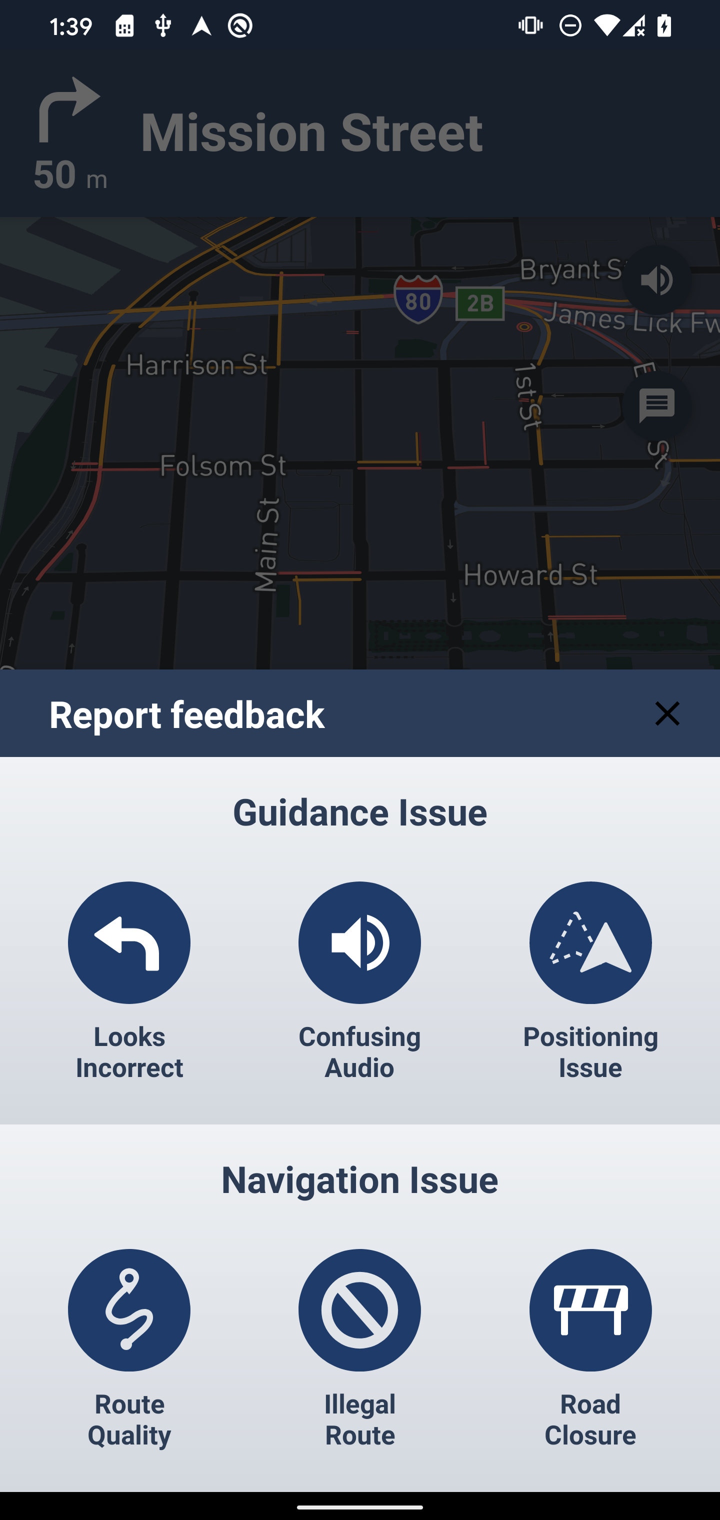 The Feedback "Road Closure" icon shows weird on particular device · Issue #3454 · mapbox/mapbox ...